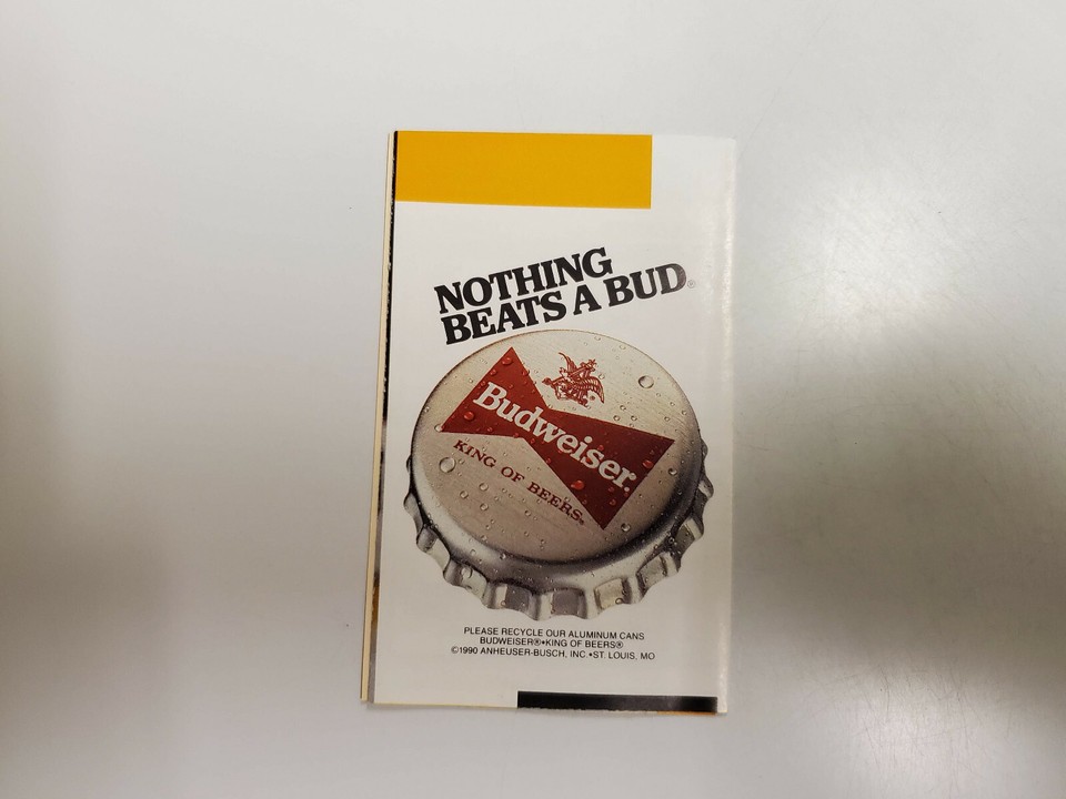 RS20 Boston Bruins 1991/92 NHL Hockey Pocket Schedule - WEEI/Budweiser ...