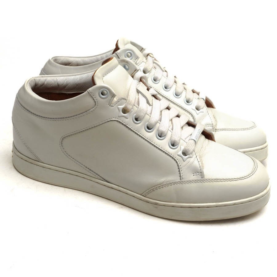 JIMMY CHOO High Cut Sneakers Miami Trainers Cowhide Calf From Japan | eBay