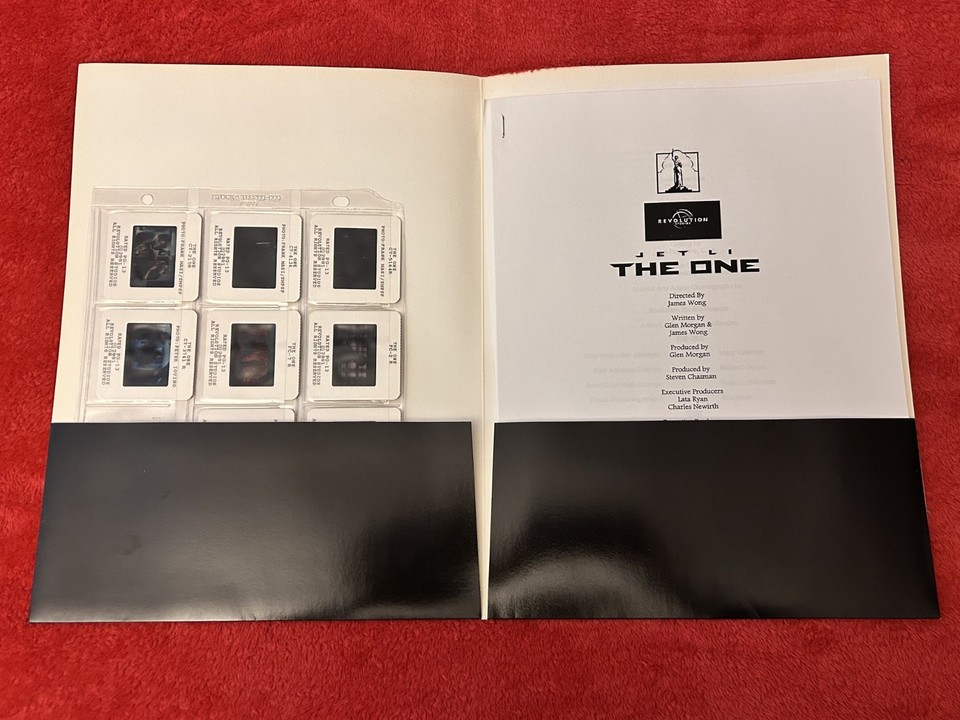 THE ONE original press kit with 10 35mm color slides JET LI Jason ...