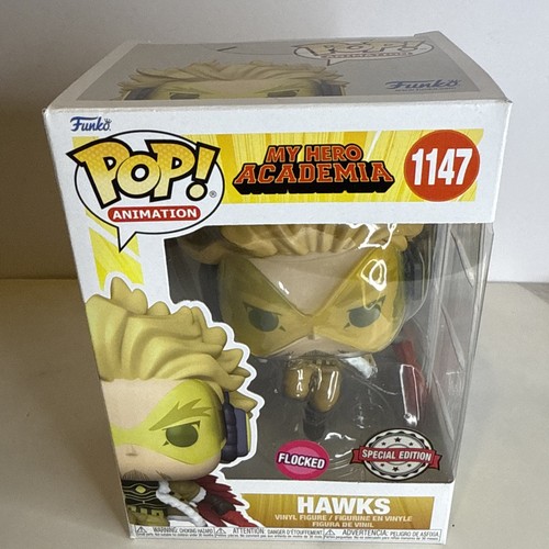 Funko Pop! My Hero Academia - Hawks (Flocked) Special Edition Sticker ...