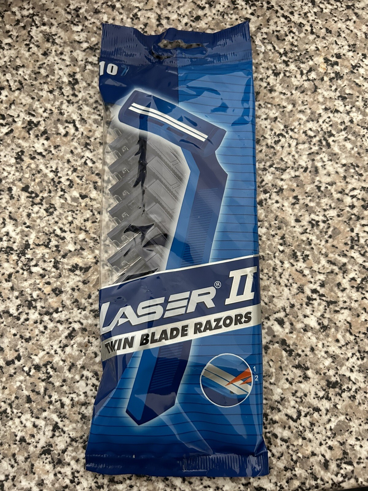 Laser 2 Twin Blade Razor 10 Pack Disposable Razors | eBay