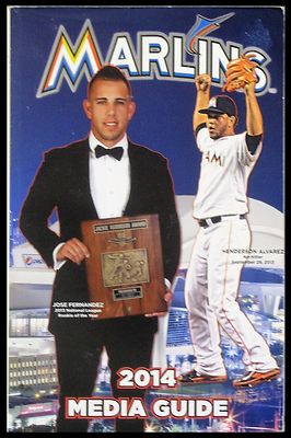 2014 Florida Marlins Media Guide - Jose Fernandez Cover - 436 Pages | eBay