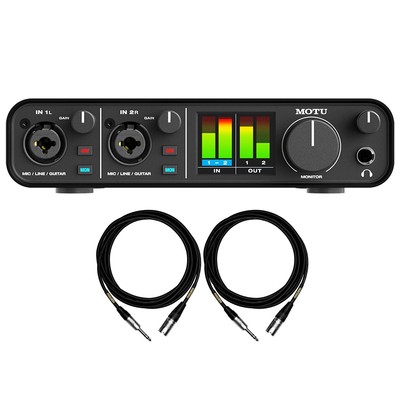 MOTU M2 192kHz 2-In / 2-Out USB-C Audio Interface w/ Mogami CorePlus ...
