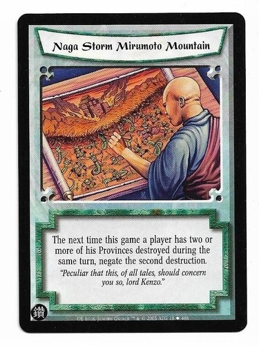 L5R: *NAGA STORM MIRUMOTO MOUNTAIN* - Diamond Edition - Legend of the ...