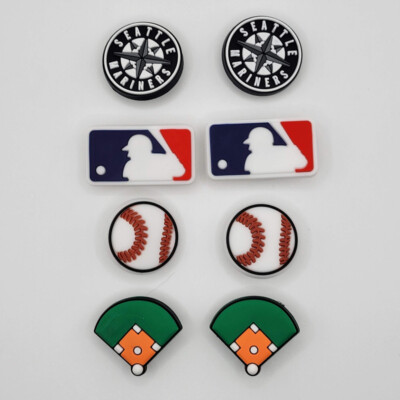 MLB Seattle Mariners Baseball Team For Crocs Shoe Charms Jibbitz - 8 ...