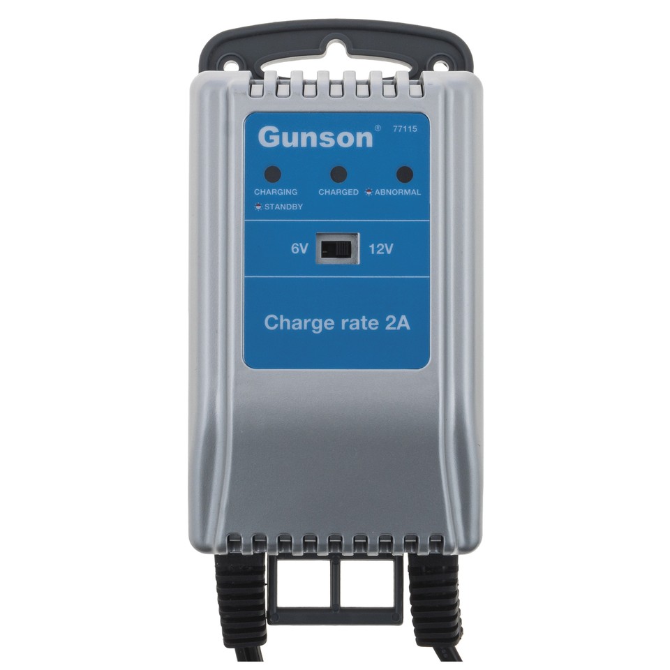 Gunson 77115 Automatic battery charger for 6 & 12V 10-80AH REG AGM GEL ...