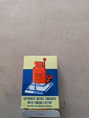 Vintage Automatic Needle Threader With Thread Cutter Box Instructions ...