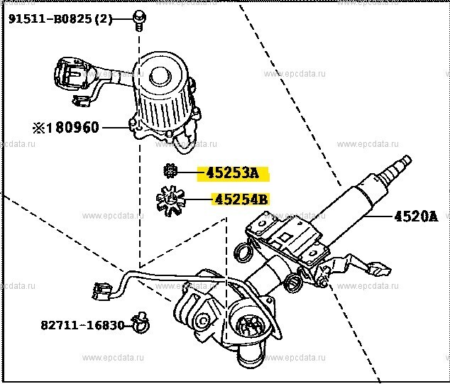 GENUINE TOYOTA DAMPER 45254-28040 AND SPACER 45253-28130 ONE SET | eBay UK