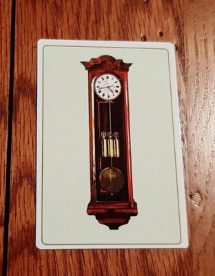 VINTAGE 1989 COLLECTIBLE ANTIQUE MULLER, VIENNA CLOCK CALENDAR CARD ...