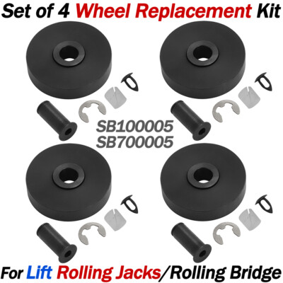 Wheel Kit with Clips for Lift Rolling Jacks / Rolling Bridge SB700005 ...