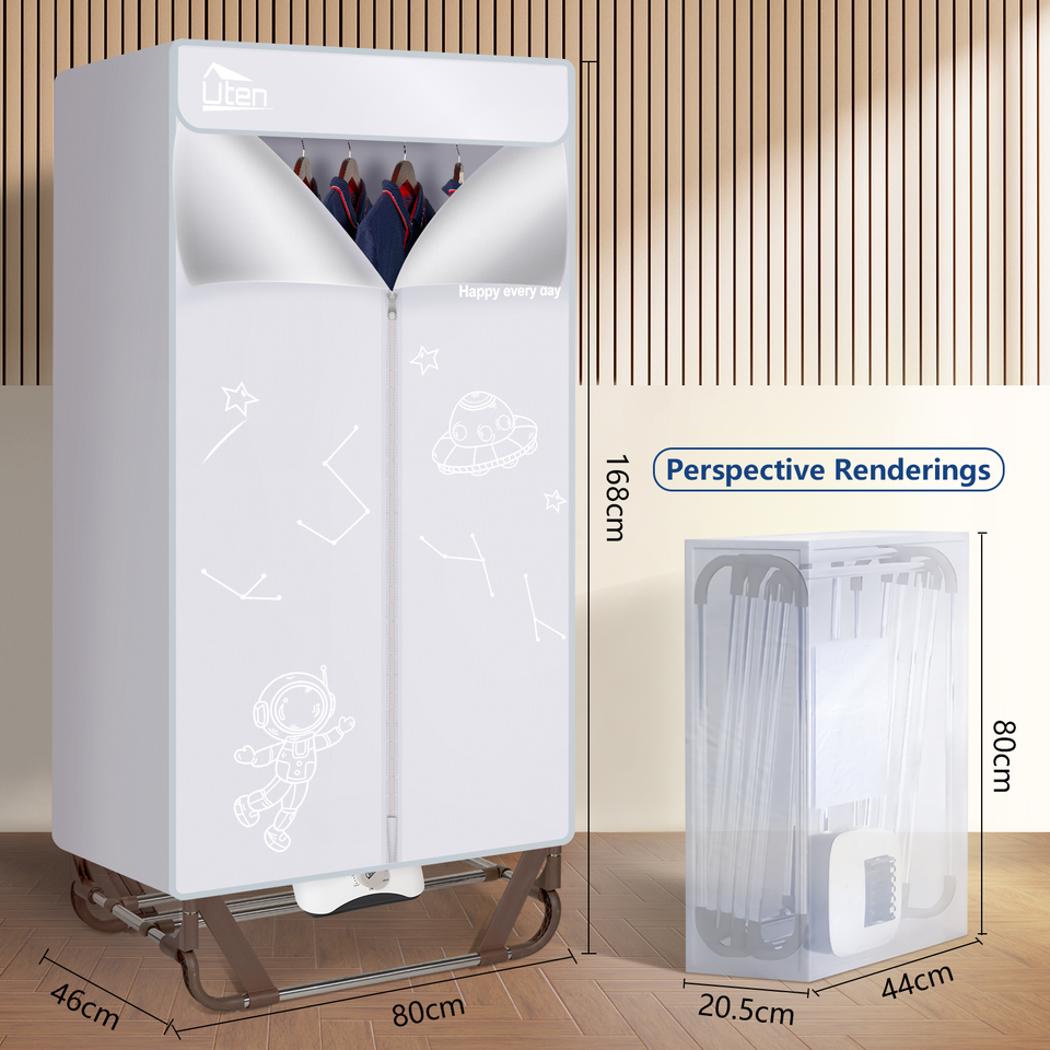 Clothes Dryer Electric Wardrobe Hot Air Dryer Double Layer Design For ...