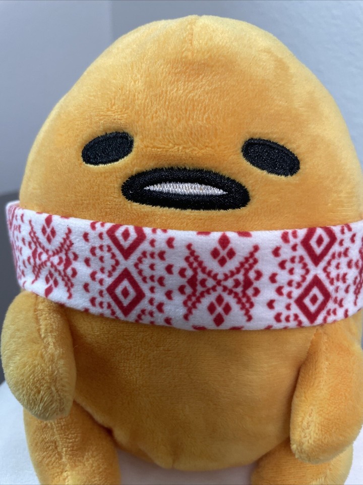 Sanrio Gudetama The Lazy Egg Plush 9in Yellow Hello Kitty Red White ...