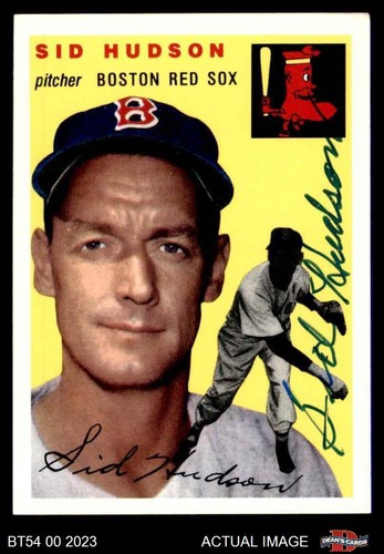 1954 Topps Archives / Reprint #93 Sid Hudson Red Sox AUTOED BT54 00 ...