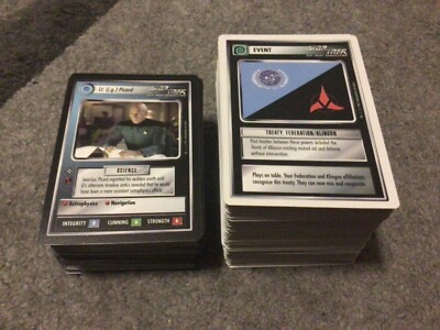 Star Trek CCG cards over 250 Black / White border: NO DOUBLES | eBay ...