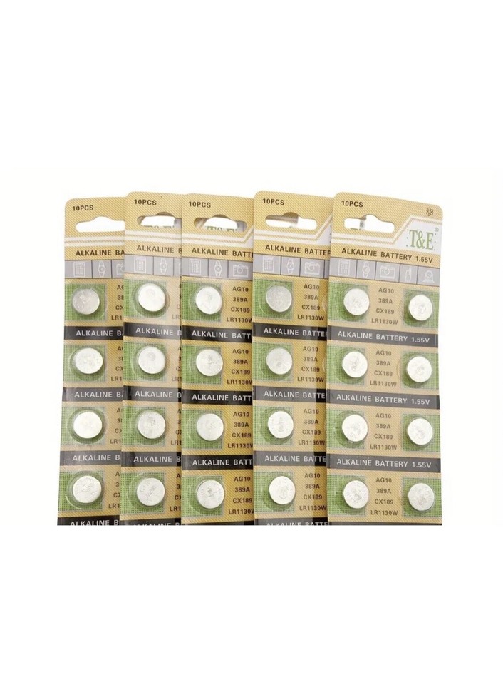 10 X PCs AG10 GP189 SR54 LR1130 L1131 1.5V Alkaline Button Cell Battery ...