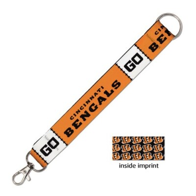 NFL CINCINNATI BENGALS KEY BAND LANYARD KEY CHAIN 1" WIDTH NEW | eBay