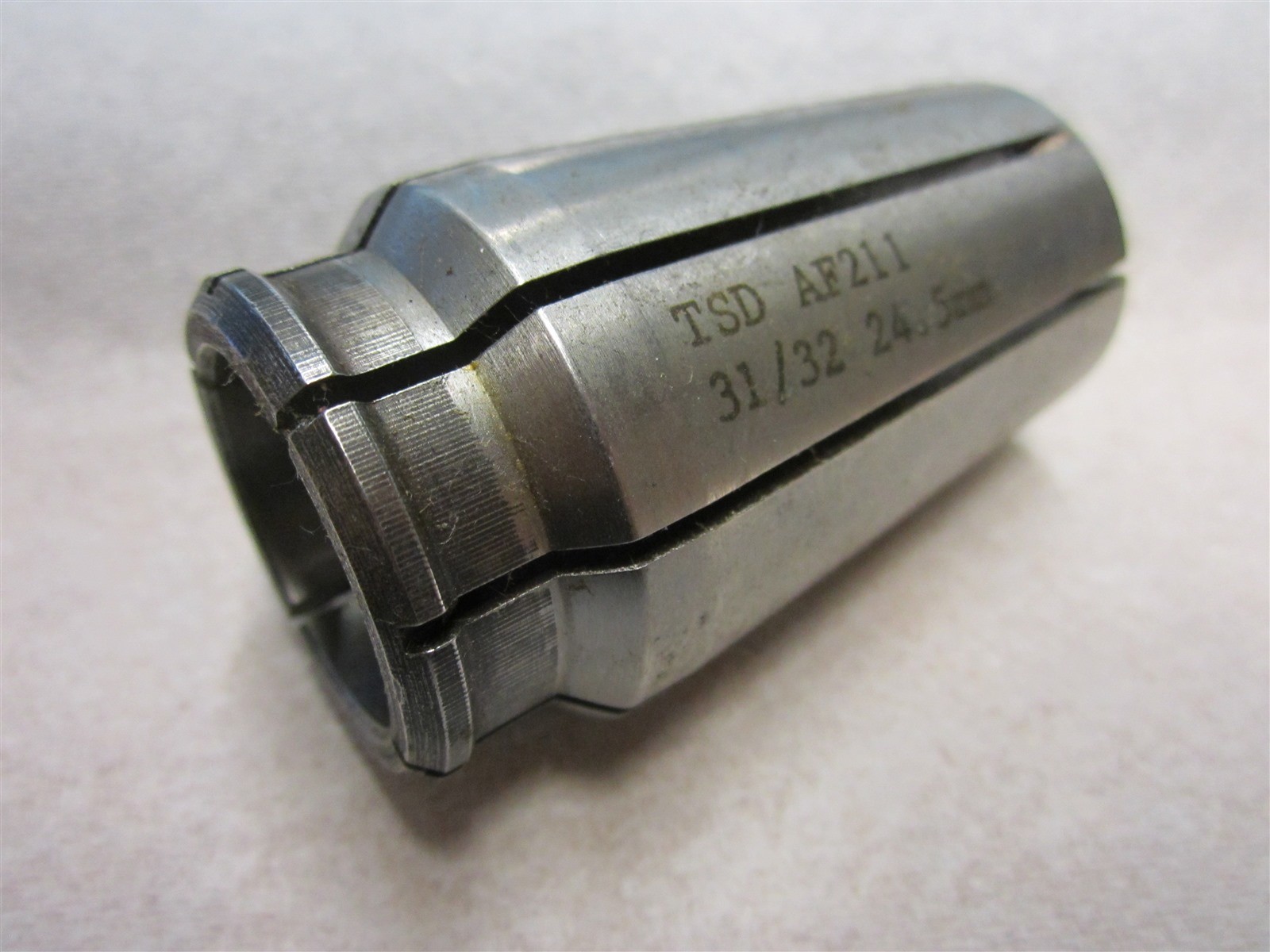 TSD 24.5mm Series AF211 Collet 1-7/16" Outer Diameter 2-1/2" Overall ...