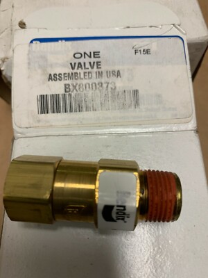 Genuine Bendix 800373 Single Check Valve, 3/8" NPT Ports, Fem Inlet ...