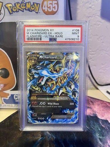M Charizard Ex Flashfire Secret Rare HOLO Pokemon 108/106 PSA 9 | eBay
