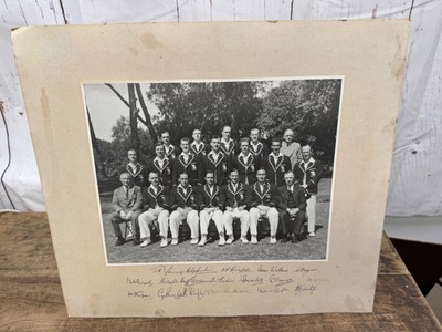 MCC Cricket Photograph TEAM Autographed 1949 South Africa Tour Denis ...