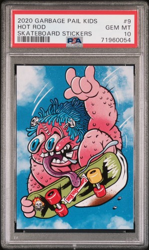 2020 GARBAGE PAIL KIDS SKATEBOARD STICKERS #9 HOT ROD PSA 10 | eBay