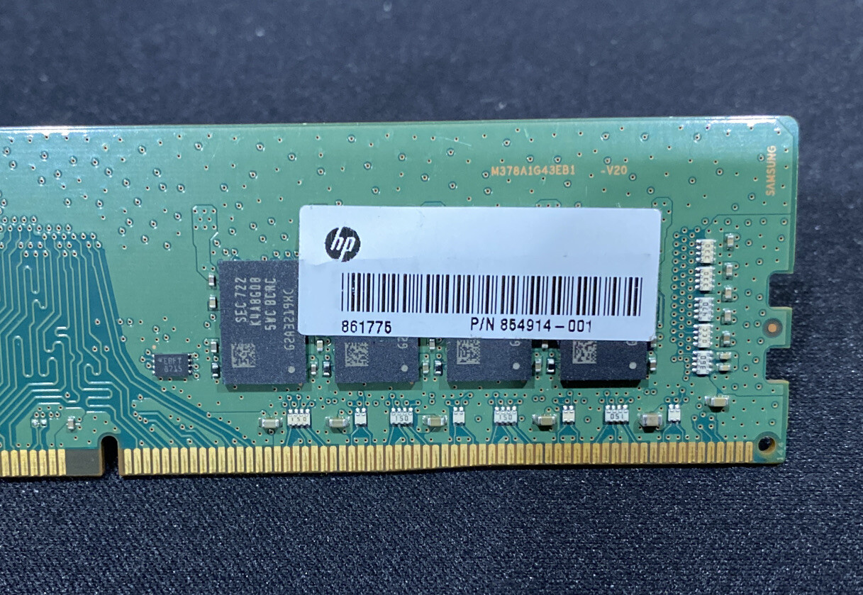 1x SAMSUNG 16GB DDR4 2400MHz Desktop RAM Memory 2Rx8 PC4-2400T Single ...