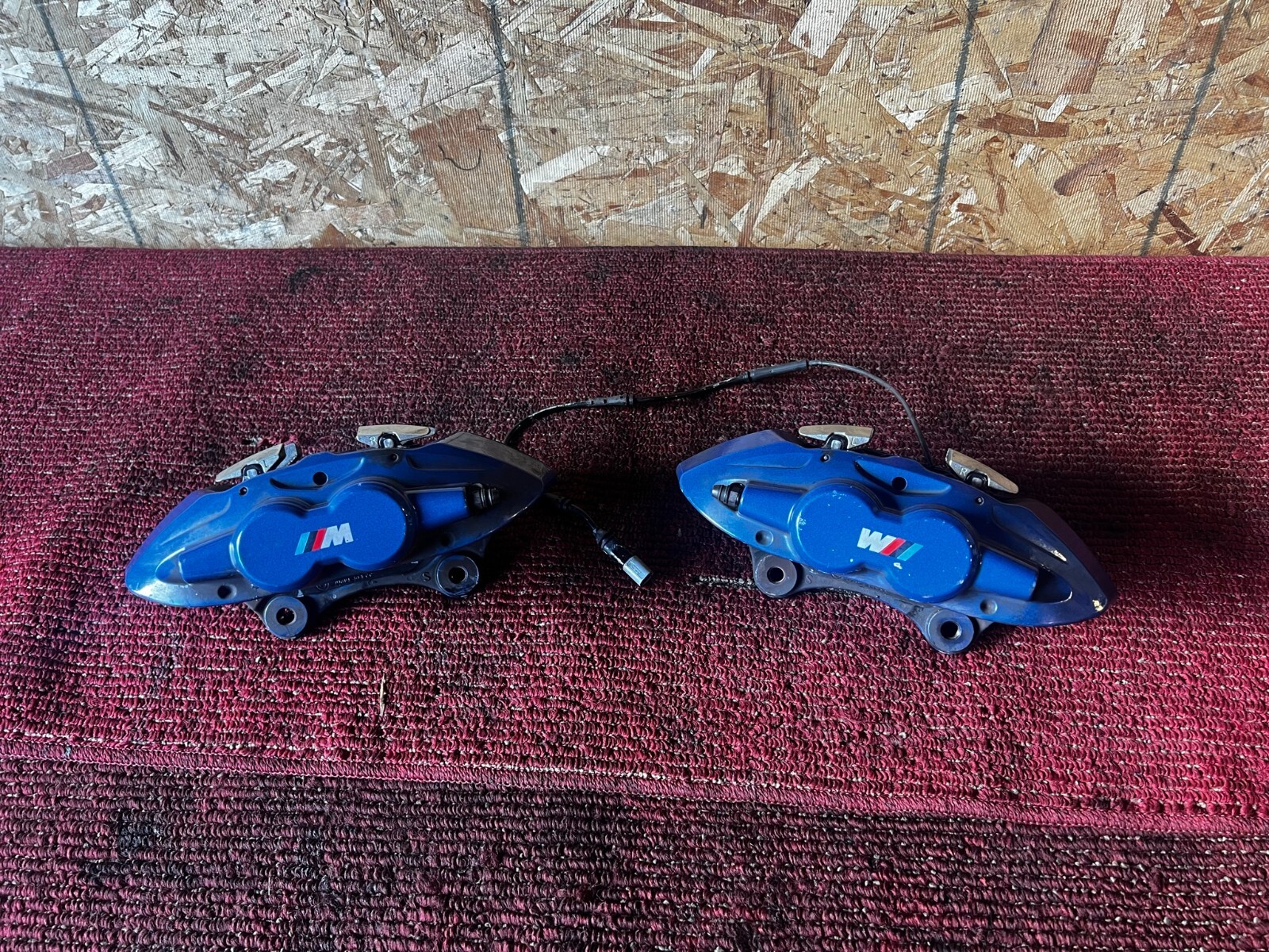 BMW F22 F30 F32 F36 FRONT M-PERFORMANCE BREMBO BRAKE CALIPERS BLUE SET ...