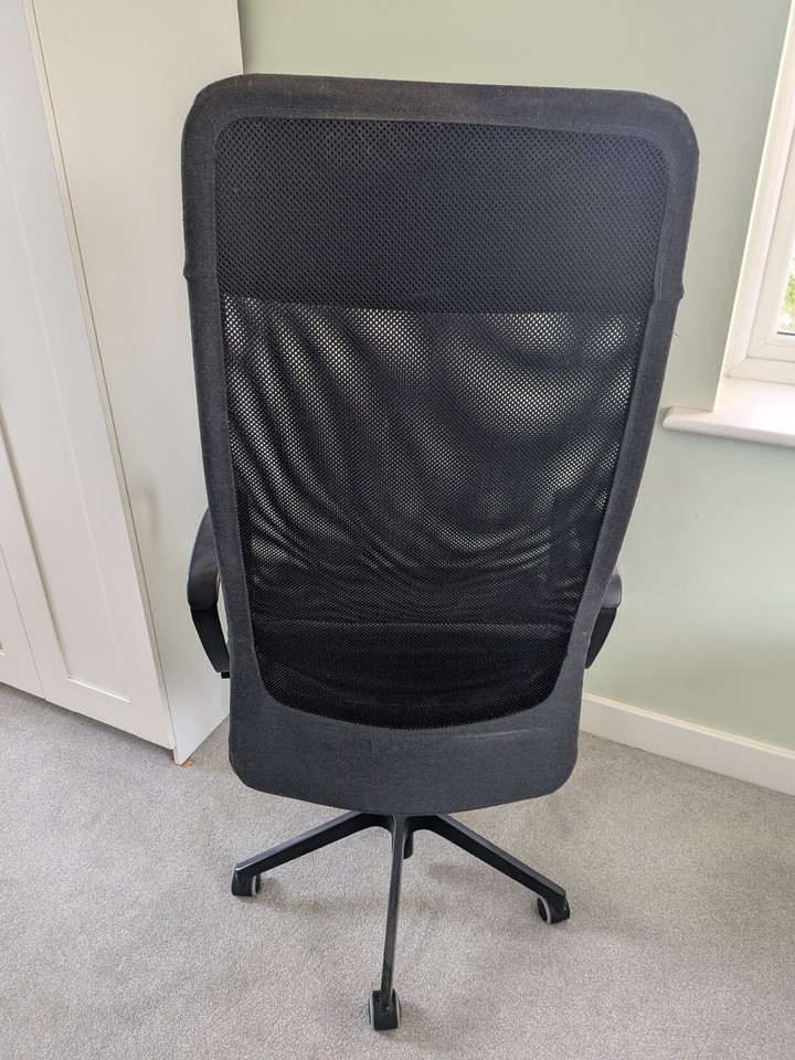 IKEA MARKUS Ergonomic Office Chair, Vissle Dark Grey | eBay UK