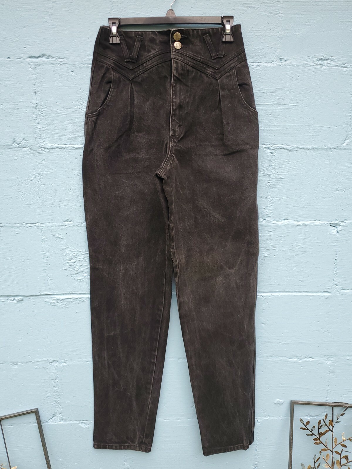 VTG Silver Script Wrangler High Waisted Bareback Tape… - Gem