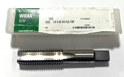 WIDIA 7/8"-9 HSS Hand Tap 4 Flute H4 Plug Tap USA Made 2749354 | eBay