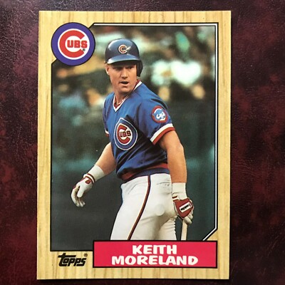 1987 Topps TIFFANY Set KEITH MORELAND #177 CUBS ** MINT ** HIGH GRADE ...