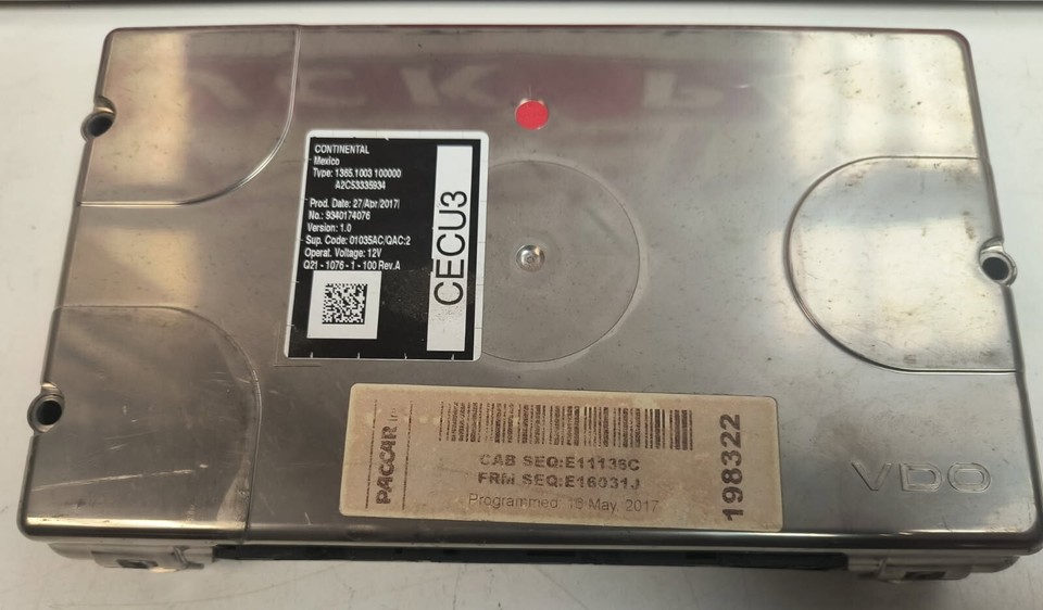 PACCAR KENWORTH PETERBILT Q21-1076-1-100 CTRL - CECU 3 CAB ELEC UN | eBay