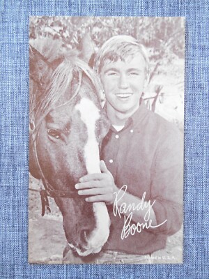 RANDY BOONE Black & White Vintage Celebrity Photo Arcade Card 1960s | eBay