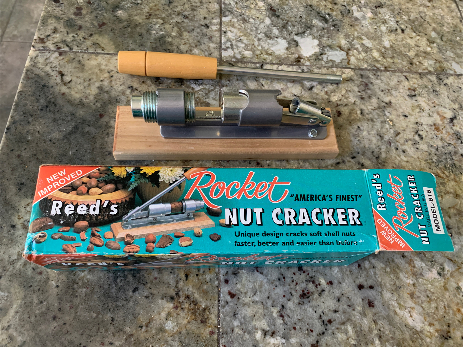 Reed's Rocket Nut Cracker Model 816 Silver Polished Steel New ...