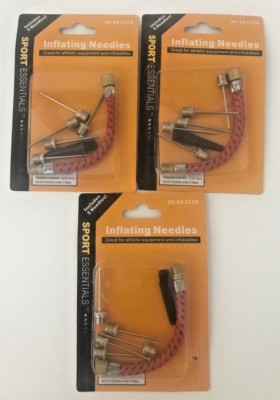 3 x 7Pc Inflating Needles-Sport Balls/ Tires-Air Pin Pump-Athletic ...
