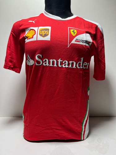 Ferrari Puma F1 Vettel Herren T-Shirt, Small, Formel 1 Santander Männer ...