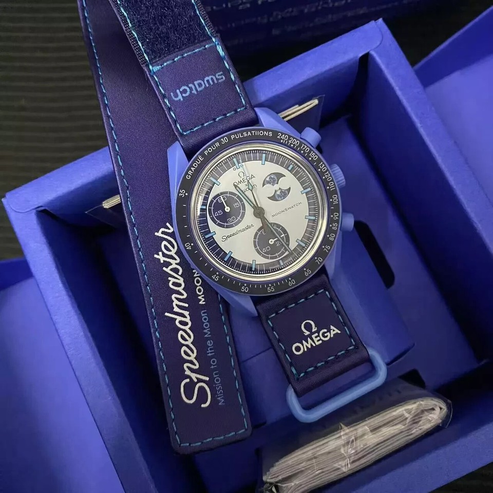 Swatch x Omega Moonswatch Mission To The Super Blue Moonphase Watch ...