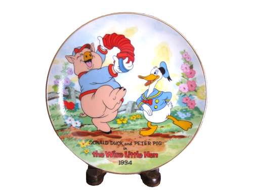 Disney Donald Duck's 50th Birthday & Peter Pig Collector Plate | eBay