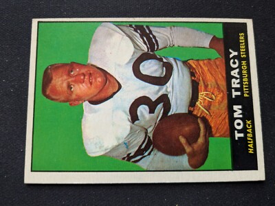 1961 Topps Football Card # 106 Tom Tracy - Pittsburgh Steelers (EX) | eBay