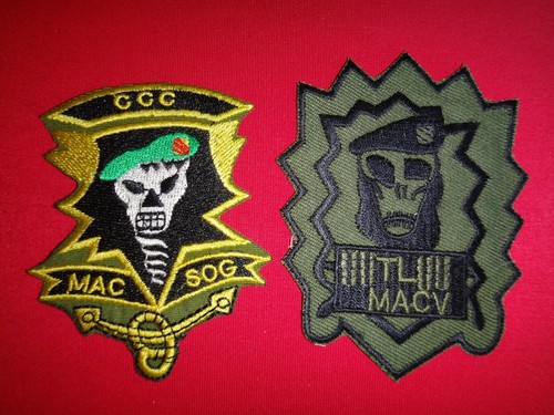 2 Vietnam War US 5th Special Forces Group Subdued Patches MACV-SOG CCC ...