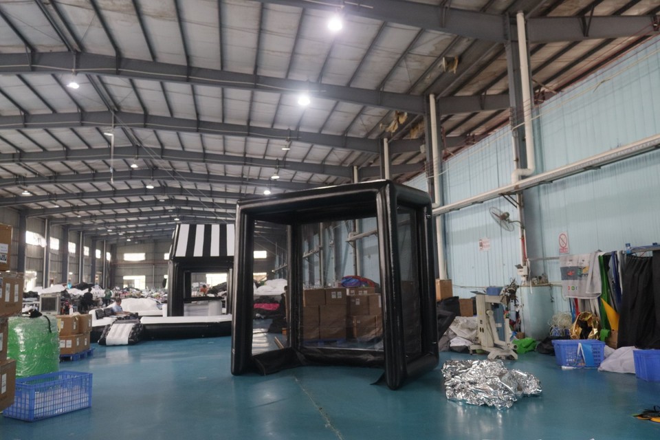 Inflatable Golf Hitting Bay Golf Training Cage Golf Simulator Projector ...