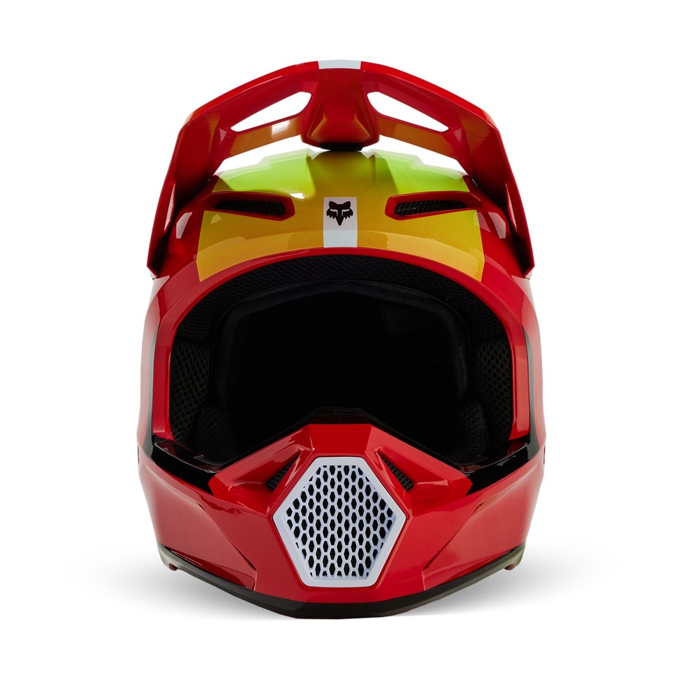 Fox Racing V1 Ballast Motocross Helmet (Fluorescent Red) 31373-110 | eBay