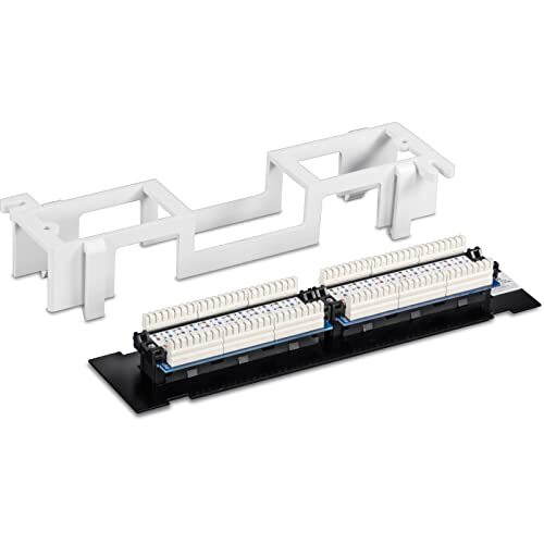 12-Port Cat5e Unshielded Patch Panel, Wall Mount, Included 89D Bracket ...