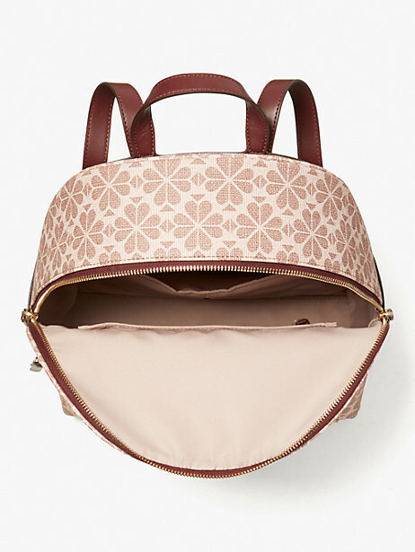 Kate Spade Spade Flower Coated Canvas Day Pack Medium Backpack Pink ...