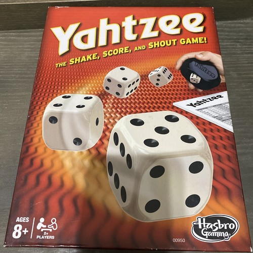 Hasbro Yahtzee Classic Game, Dice Games Clear Printing with Orignal ...