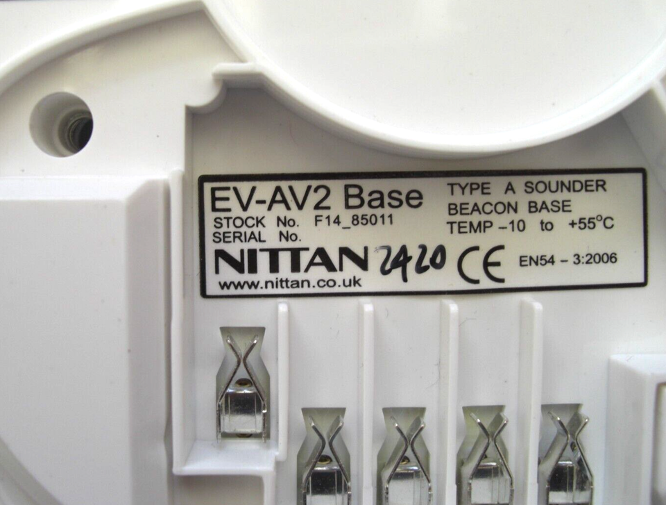 EV-AV2 Nittan Evolution Base Sounder Visual Indicator £21.60 inc vat uk ...