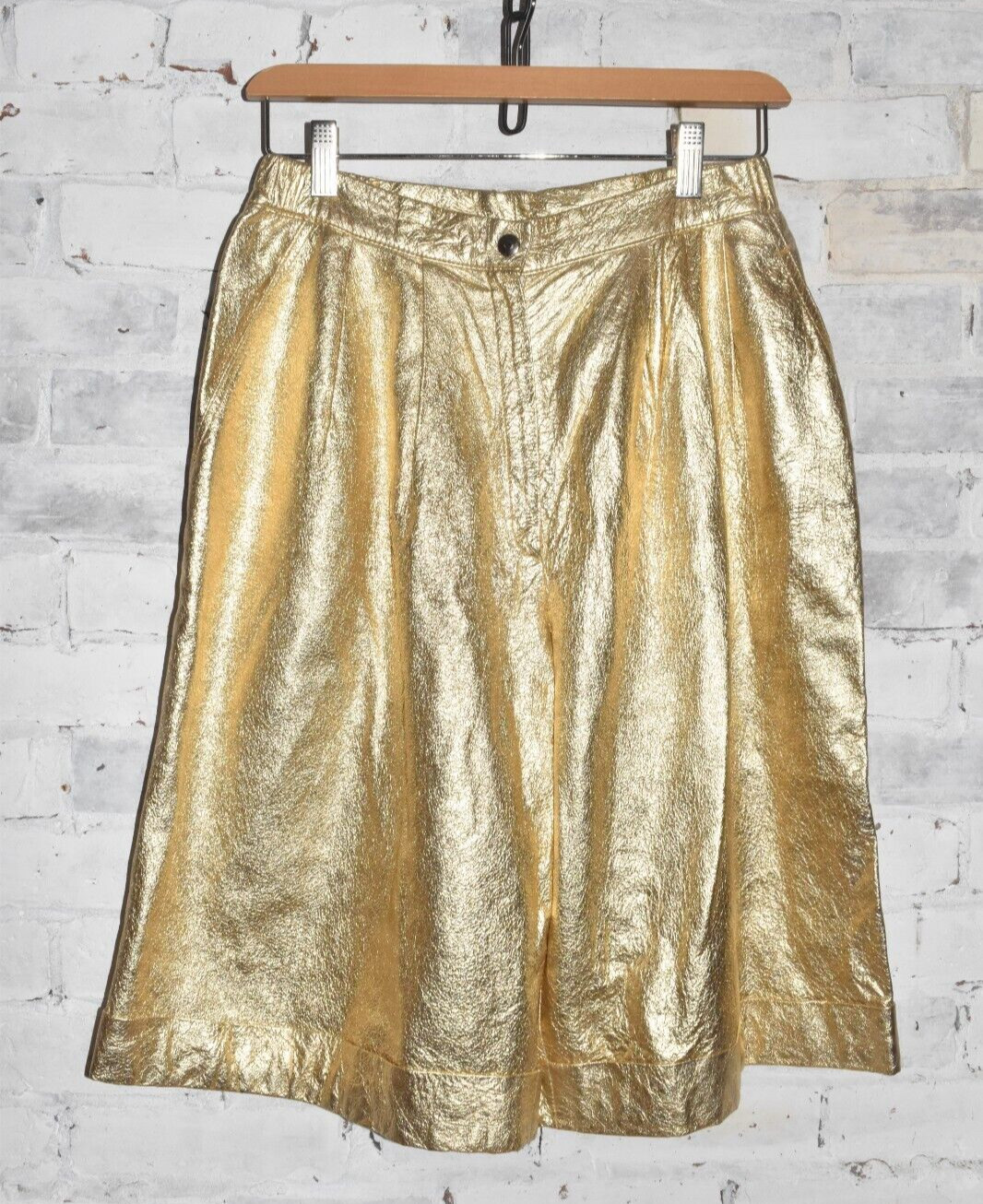 RARE Vintage Barbara Bates Stunning GOLD Leather High… - Gem