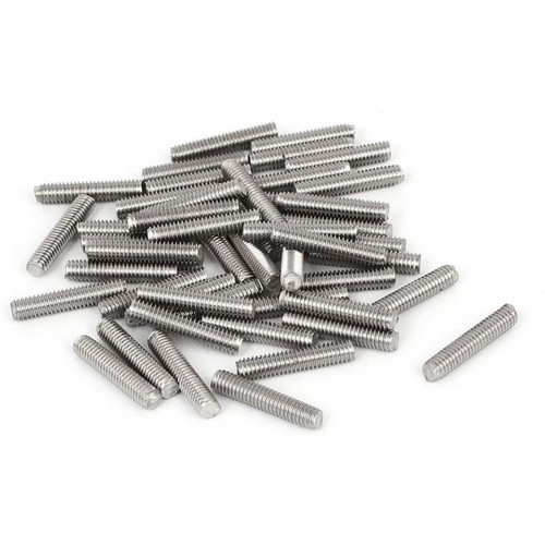 50Pcs M4 x 20mm Fully Threaded Rod 0.7mm Pitch Right Hand Threads Bar ...