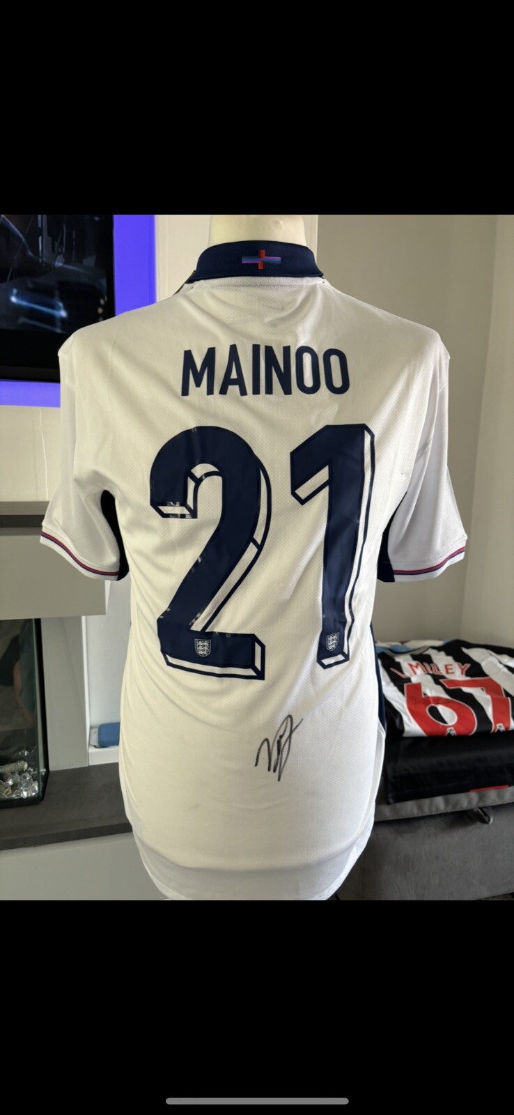 Kobbie Mainoo Signed England Shirt With COA Man Utd | eBay