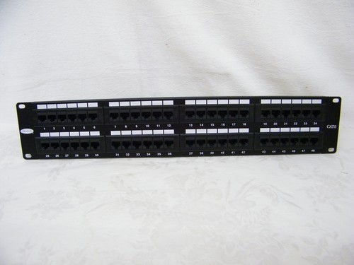 Belkin CAT5 Patch Panel 48 Ports Belkin 1R72 Wiring T568A&B E178881 | eBay